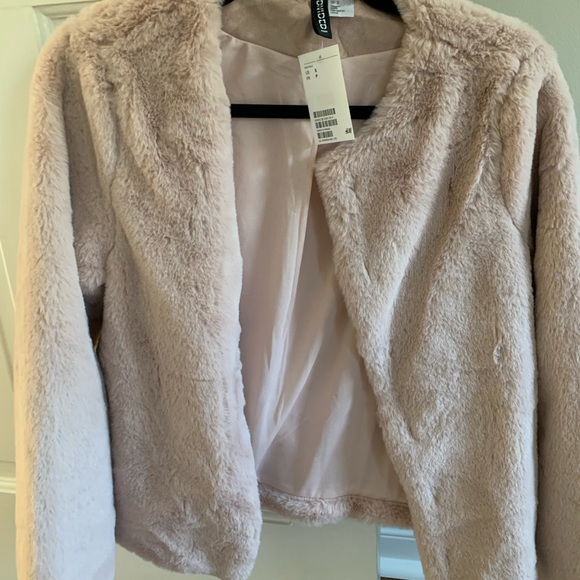 H&M | Jackets & Coats | Hm Faux Fur Jacket | Poshmark